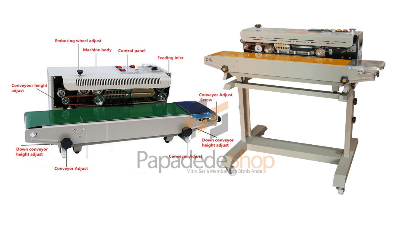 Jual Mesin Seal Continuous Band Sealer With Gas Flushing Nitrogen DBF 1000ANF