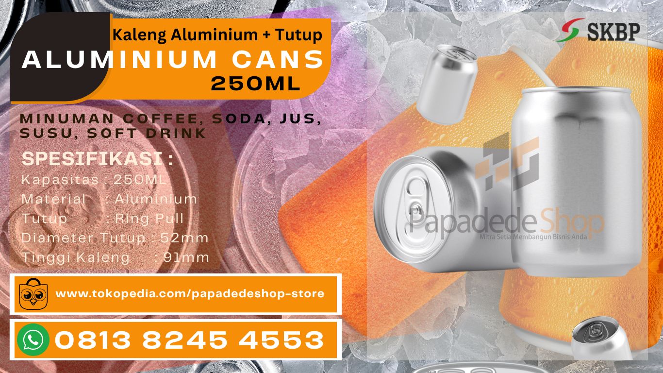 Jual Kaleng Aluminium 250ml Harga Pabrik Grosir Ecer - PAPADEDE SHOP ...