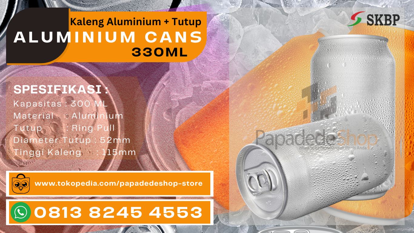 Jual KALENG ALUMINIUM 330ML Harga Grosir Ecer Pabrik - PAPADEDE SHOP